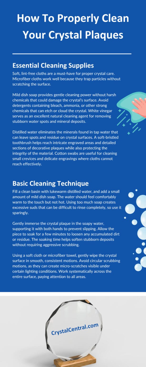 How To Properly Clean Your Crystal Plaques