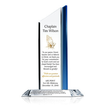 Pastor Anniversary Plaque - Crystal Central