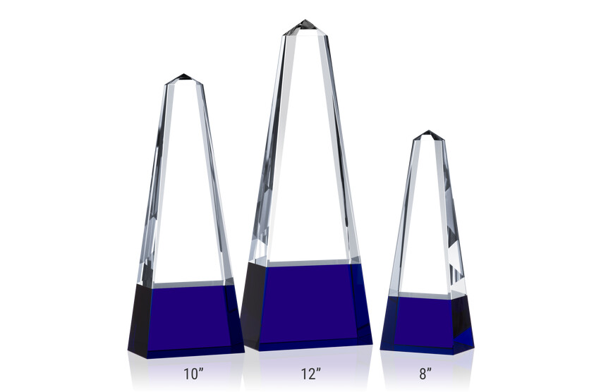 Blue Wide Obelisk Tower