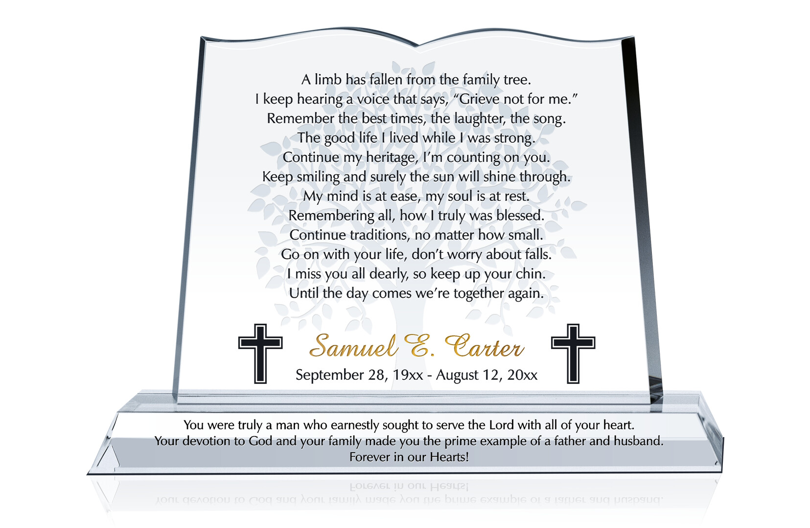 Personalized Religious Sympathy Gift