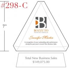Top Sales Recognition Plaques - Crystal Central
