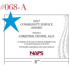 Community Service Award Plaque - Crystal Central