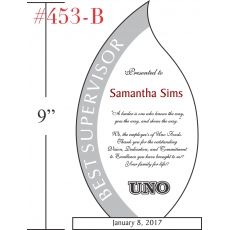 Flame Leadership Plaque - Crystal Central