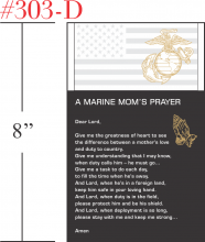 Marine Prayer Plaque - Crystal Central