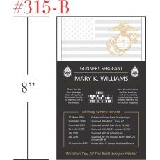 Marine Corps Retirement Plaque - Crystal Central