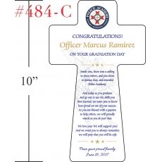 Police Graduation Gift Plaque - Crystal Central